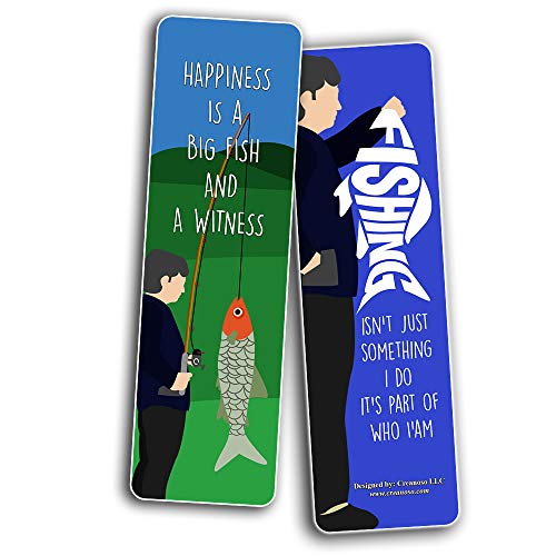 Creanoso Fishing Sayings Bookmarks (60-Pack) ÃƒÂ¢Ã¢â€šÂ¬Ã¢â‚¬Å“ Bookma
