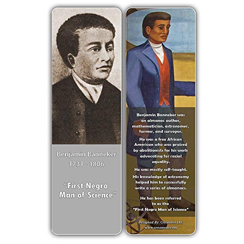 Creanoso Inspiring Historical Famous African Americans Bookmarks (60-P