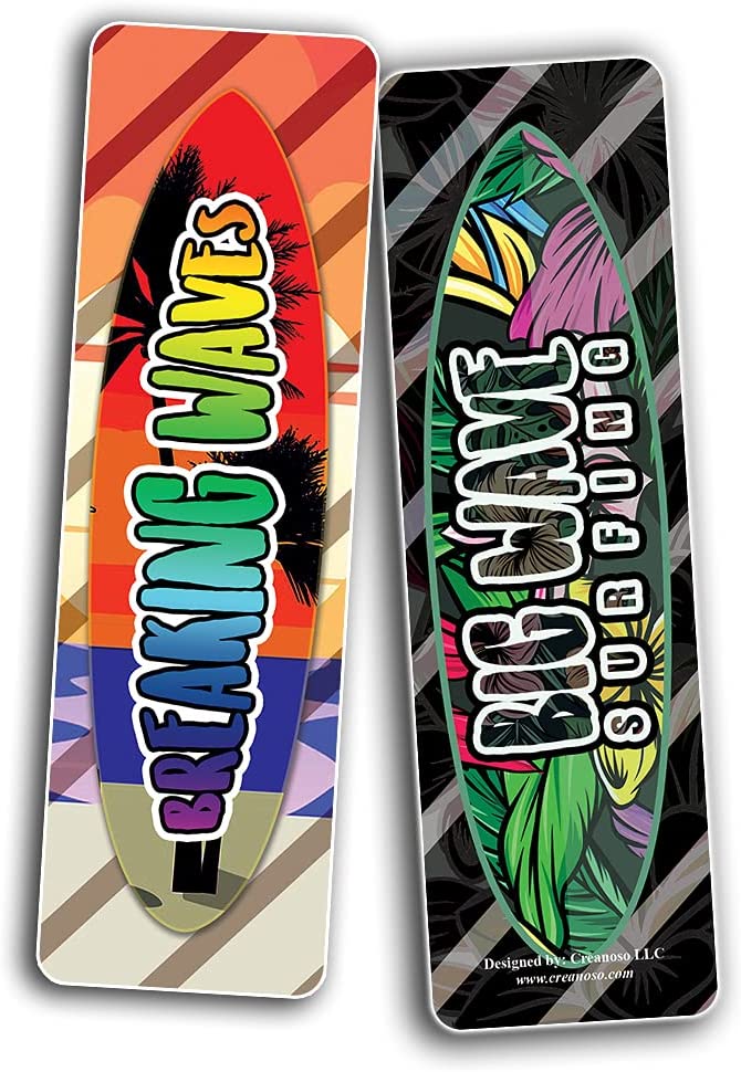 Surfing Board Bookmarks (5-Sets X 6 Cards) – Creanoso