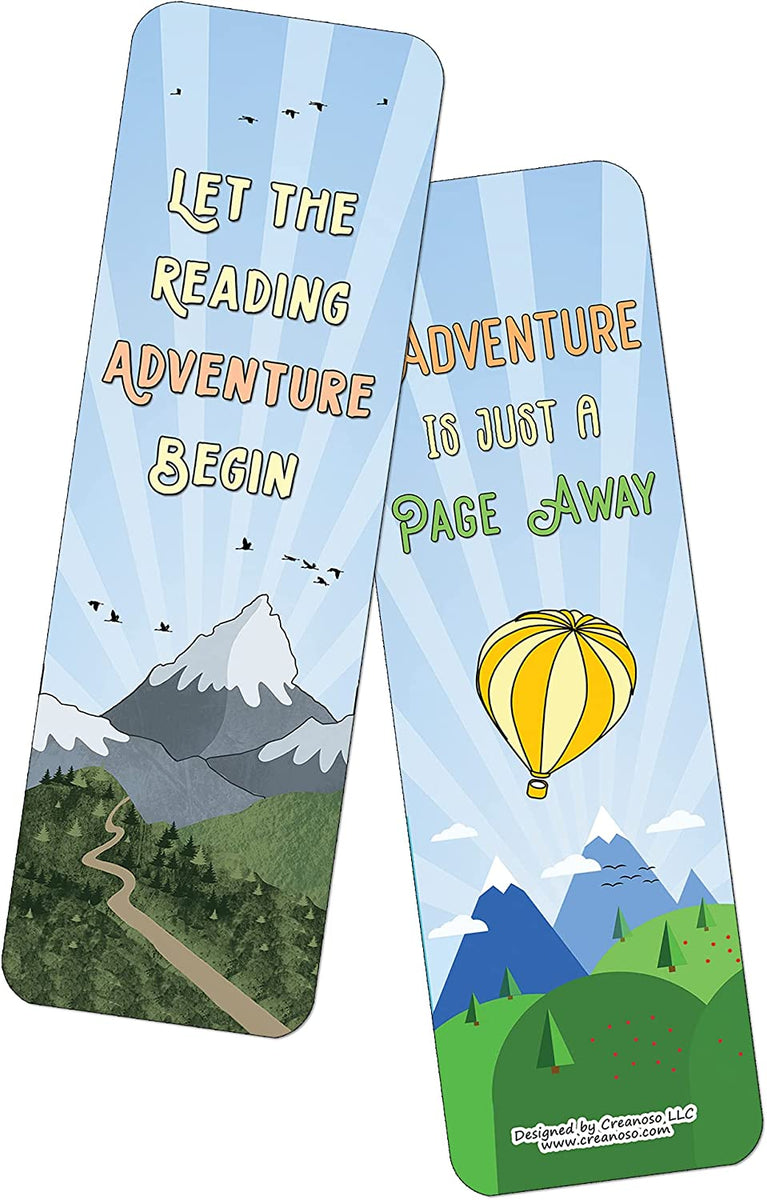 Book Adventure Bookmarks (10-sets X 6 Cards) – Creanoso