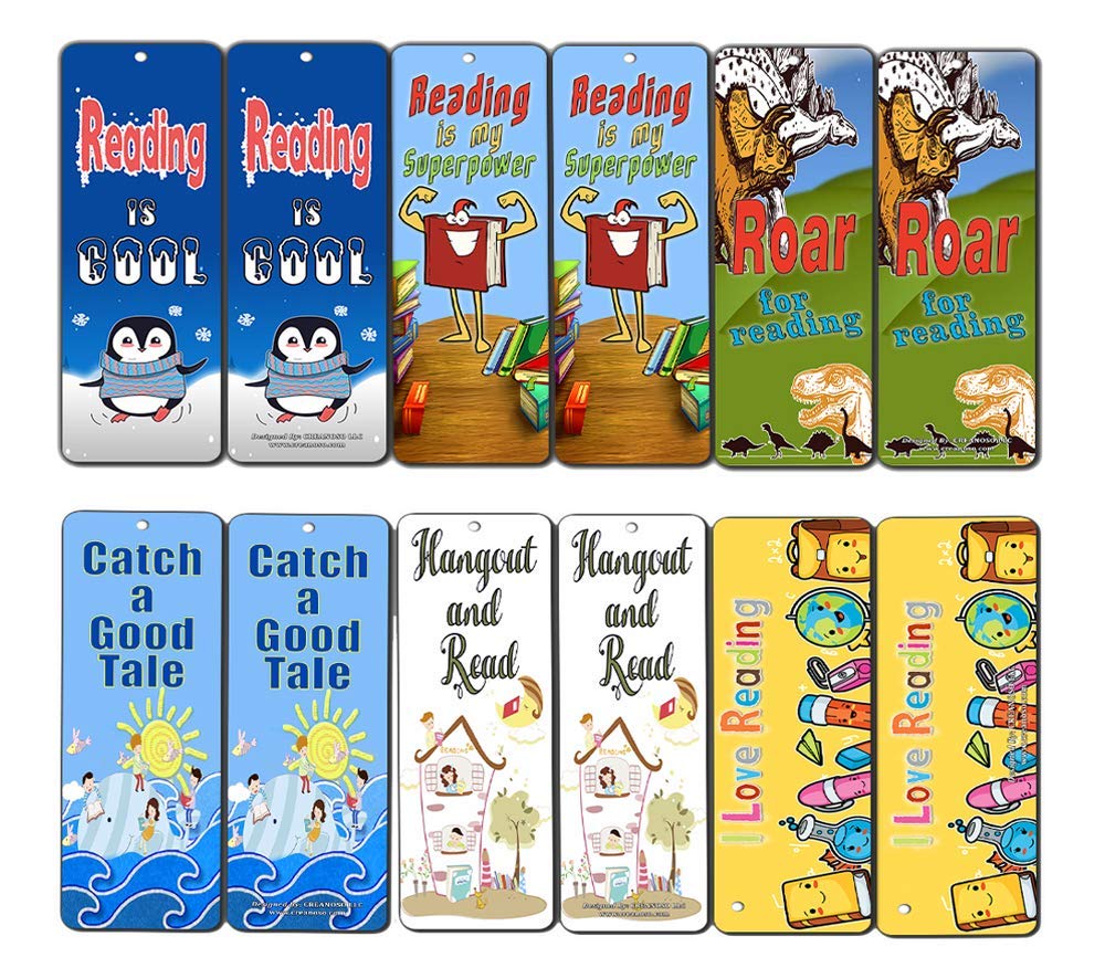 Creanoso Reading Bookmarks Cards (60-Pack)- Excellent Reading Rewards