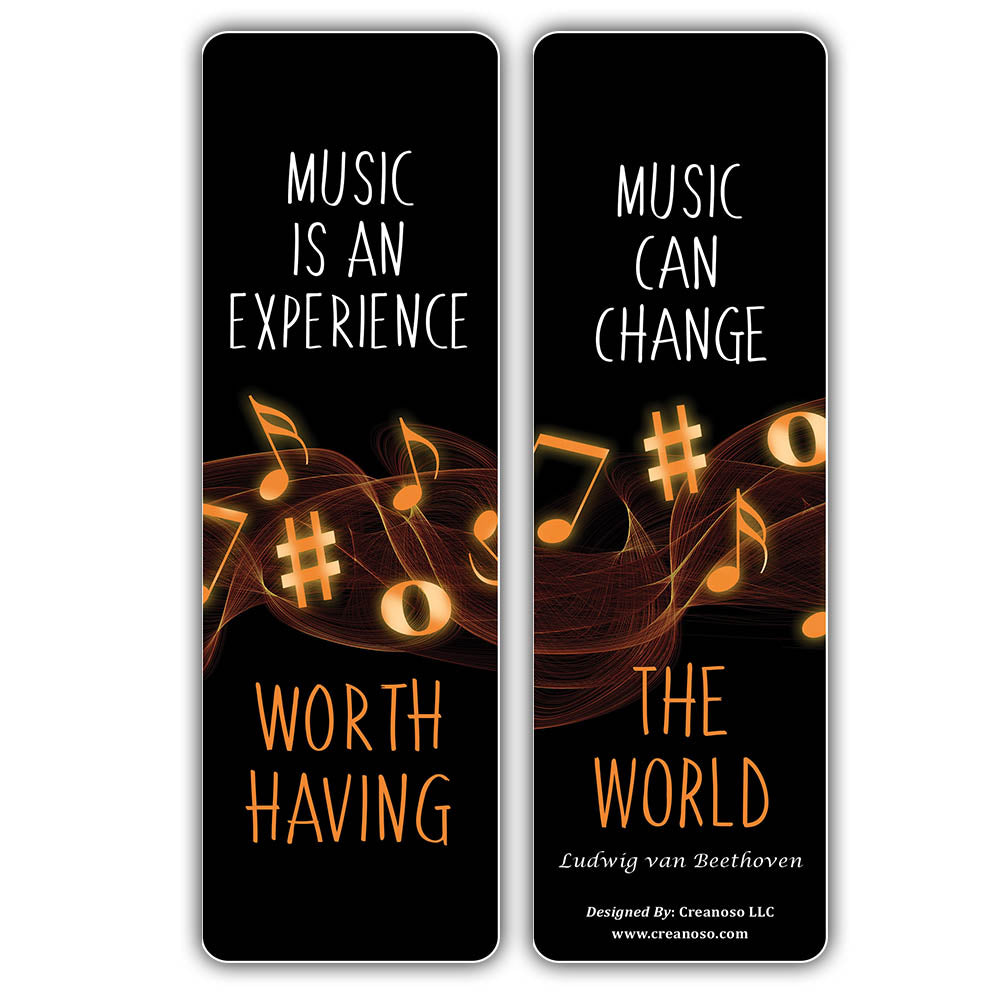Creanoso Inspiring Music Sayings Bookmarks Series 4 ÃƒÂ¢Ã¢â€šÂ¬Ã¢â‚¬Å“