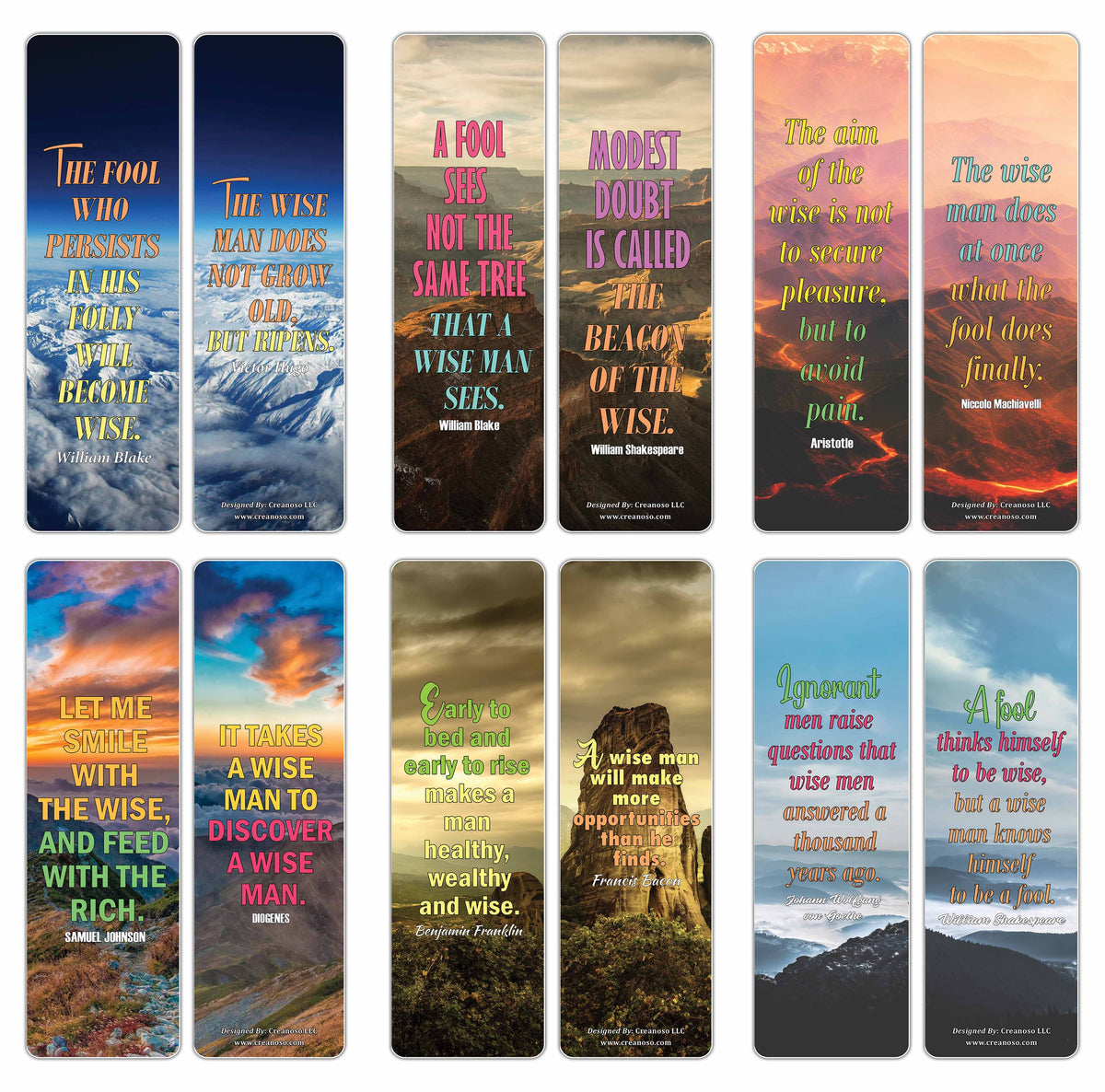 Inspirational Quotes to winners and presidents Bookmarks (60-Pack) (Wi ...
