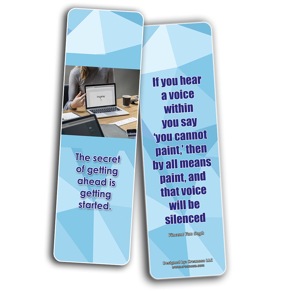 Creanoso Amazing Motivational Reading Bookmarks for Students (30-Pack)