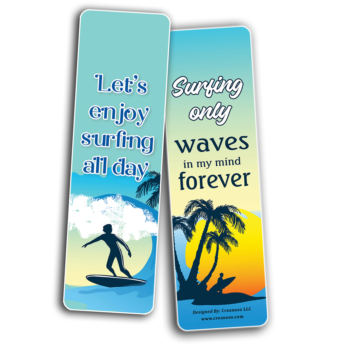 LET'S GO SURFING BOOKMARKS (2-Sets X 6 Cards) – Creanoso