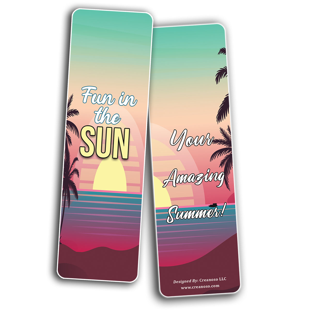Summer themed bookmarks (10-Sets X 6 Cards) – Creanoso