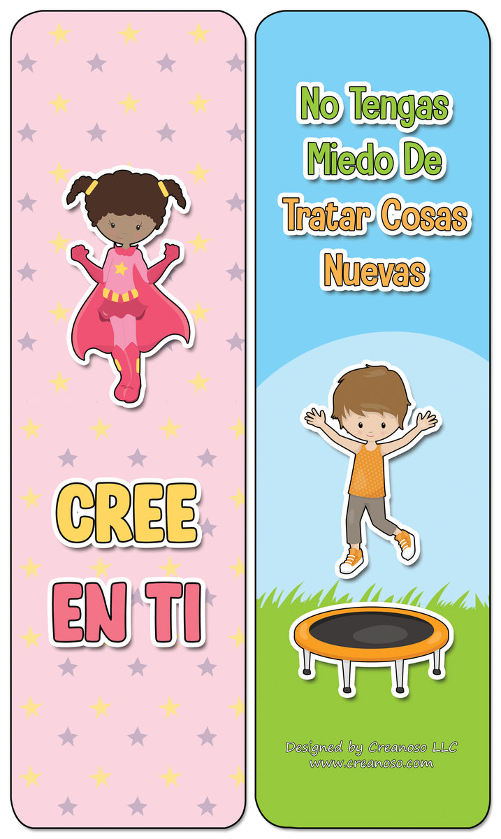 Creanoso Spanish Cute Bookmarks for Books - Inspiring Spanish Book Say