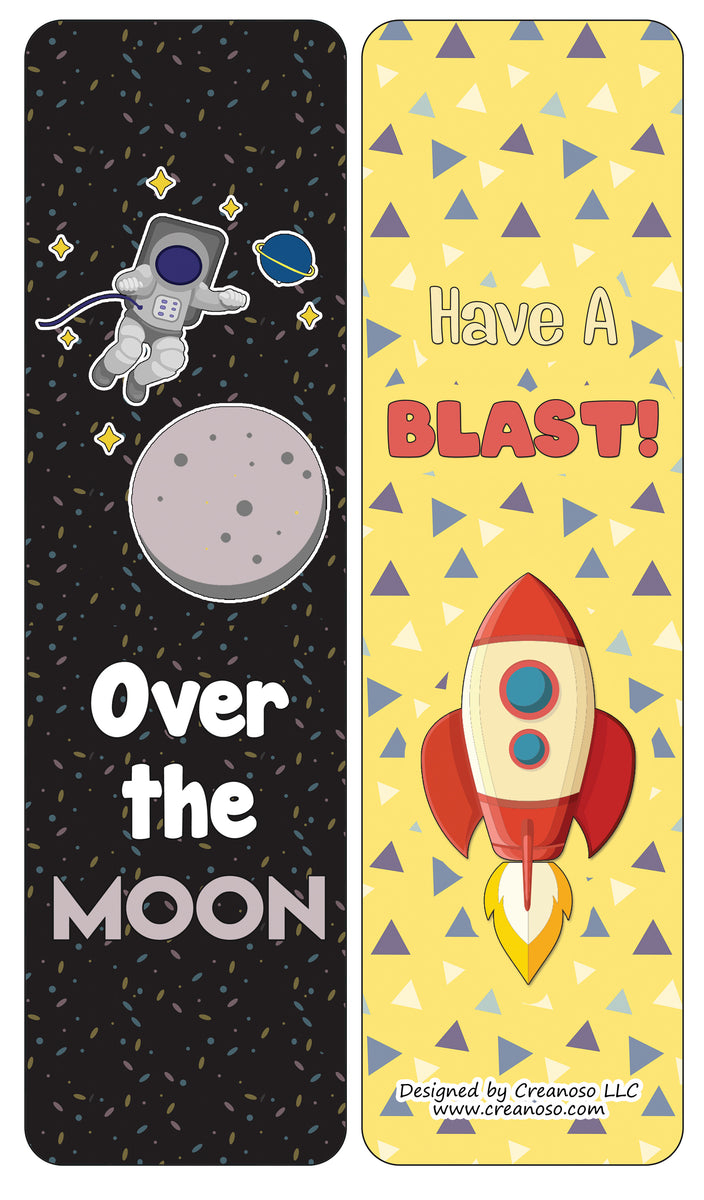 Motivating Space Puns Bookmarks (12-Packs) – Creanoso