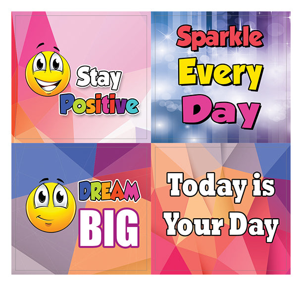 Creanoso Positive Sayings Emoji Stickers - Inspirational Premium Gifts