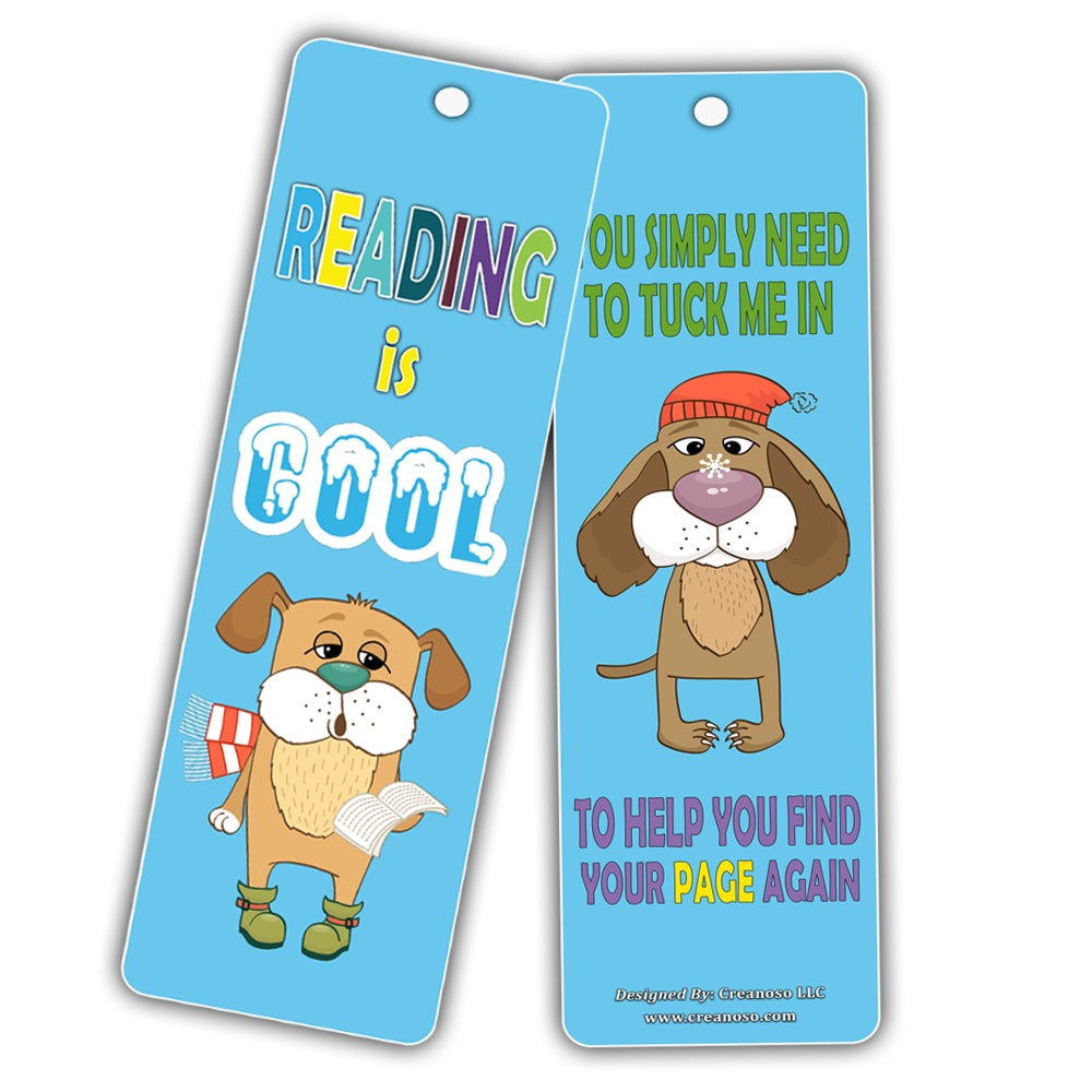Creanoso Cute Animal Bookmarks for Kids- Fun Bookmarker Cards - Excell