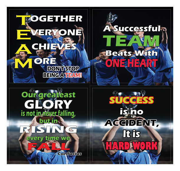Creanoso Success Motivational (Soccer Theme) Stickers Ã¢â‚¬â€œ Wall St