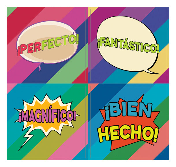 Creanoso Spanish Motivational Rewards Stickers (20 Sheets) Ã¢â‚¬â€œ St