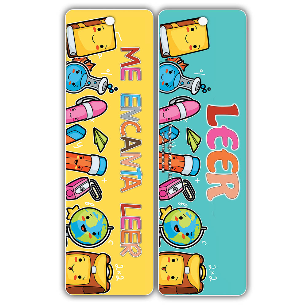 Creanoso Spanish I Love Reading Bookmark Cards ÃƒÂ¢Ã¢â€šÂ¬Ã¢â‚¬Å“ Prem