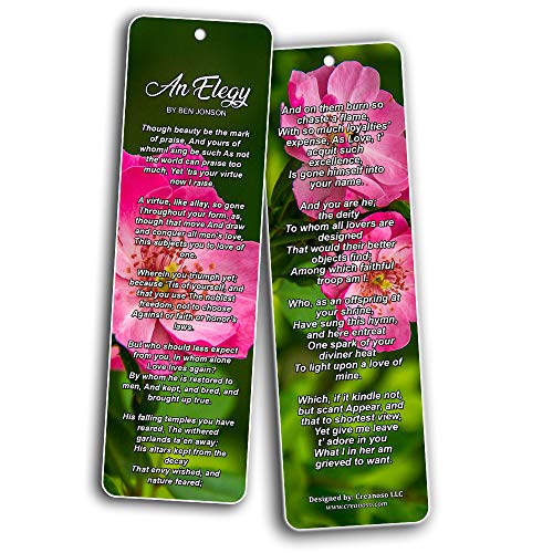 Famous Classical Short Poems Bookmarks Series 1 - Love (60-Pack) – Creanoso