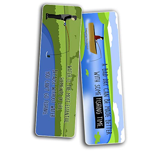 Creanoso Fishing Sayings Bookmarks (60-Pack) ÃƒÂ¢Ã¢â€šÂ¬Ã¢â‚¬Å“ Bookma