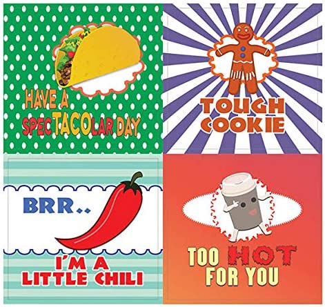 Creanoso Hilarious Delicious Food Puns Stickers (20-Sheet) Ã¢â‚¬â€œ Fu