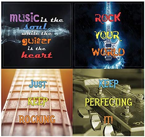 Creanoso Music Theme Inspirational Quotes Stickers - 10 Sheets ÃƒÂ¢Ã¢â