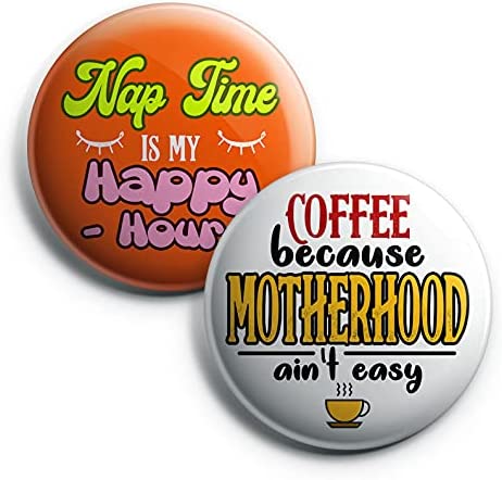 Funny Mom Quotes Collections button pins (1-Set X 10 Buttons) – Creanoso
