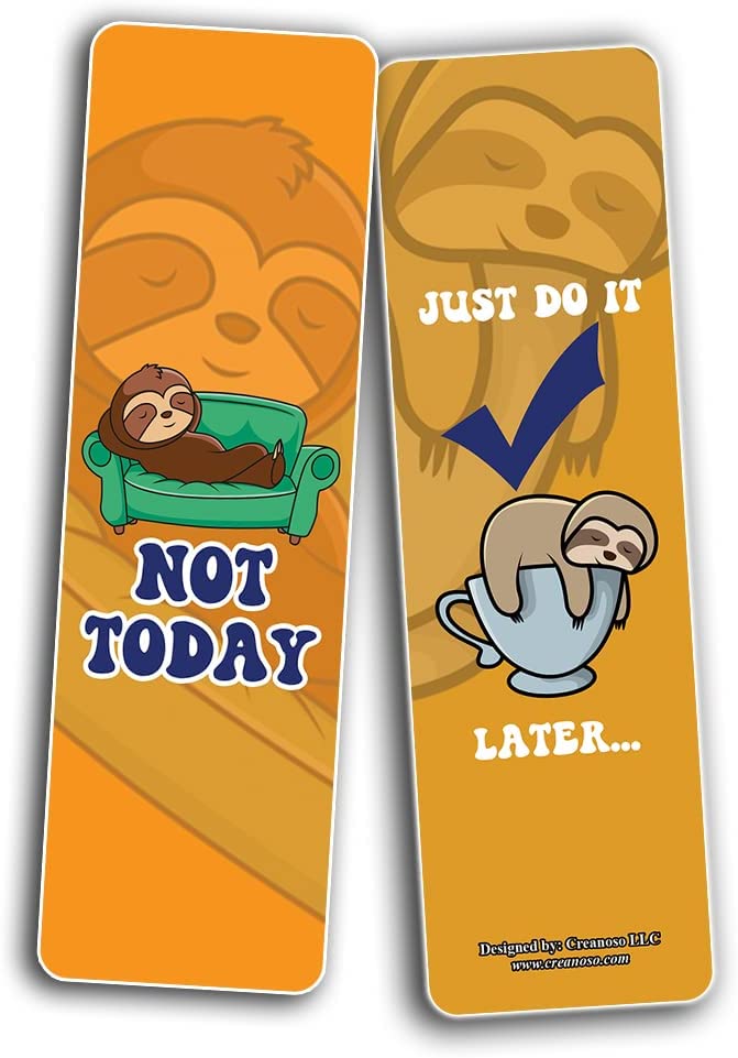 Not Today Bookmarks (2-Sets X 6 Cards) – Creanoso