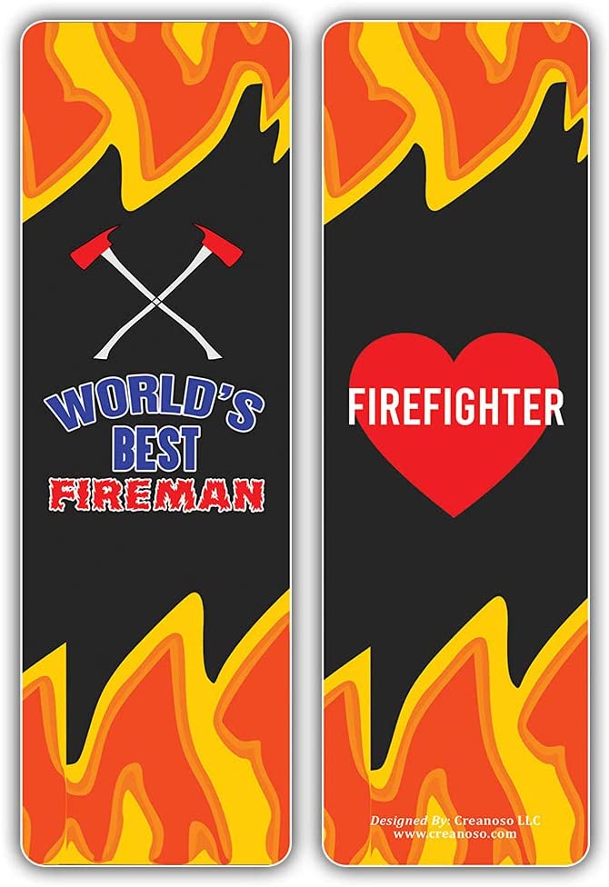 I am a Firefighter Pinback Bookmarks (5-sets X 6 Cards) – Creanoso