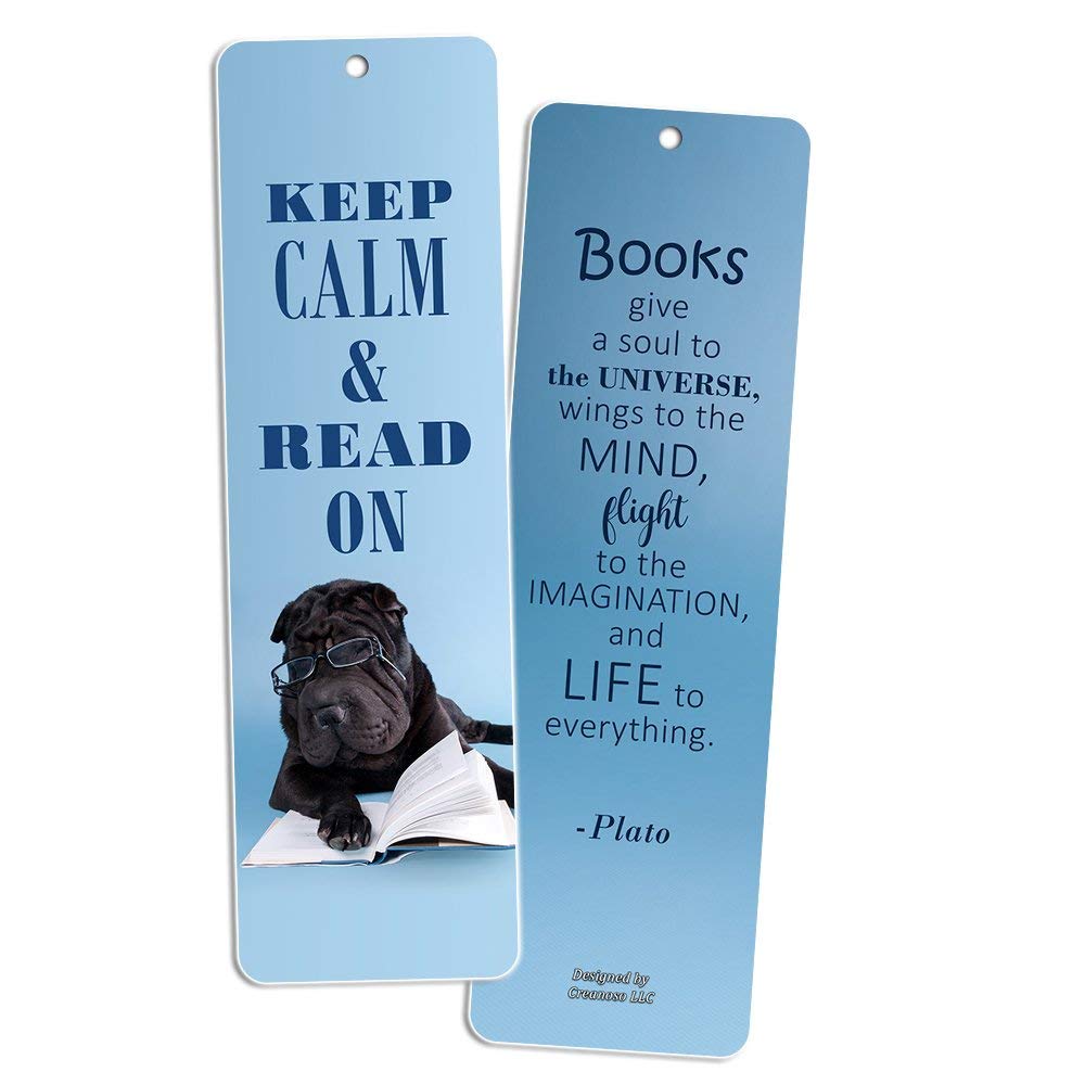 Creanoso Inspirational Bookmarks for Books (12-Pack) - Bookmarker for