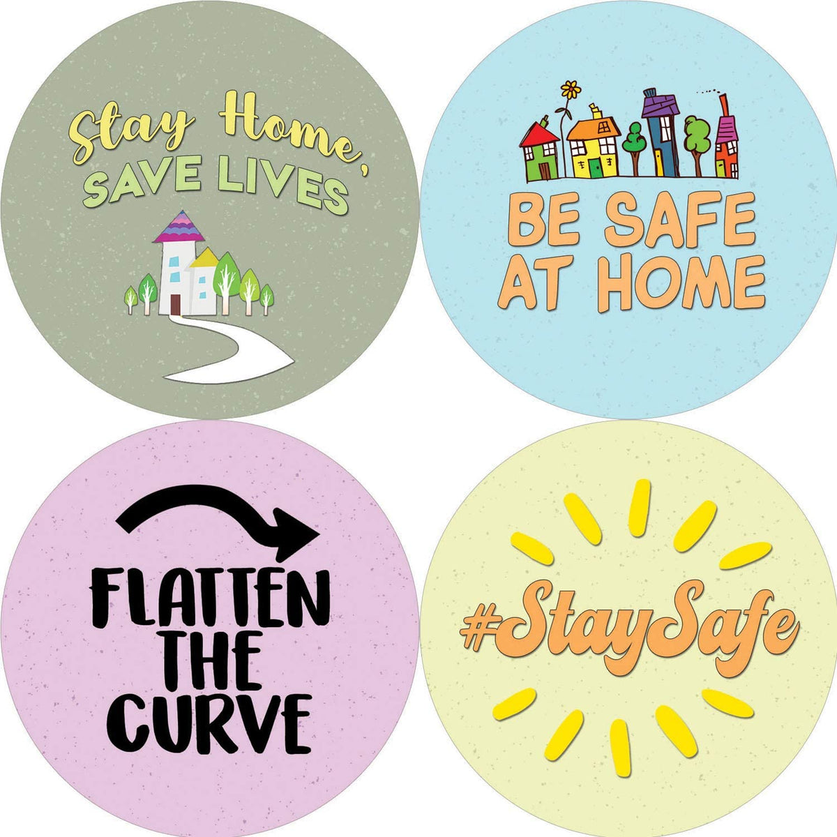 Stay at Home Reminder Stickers (10-Sheet) – Creanoso