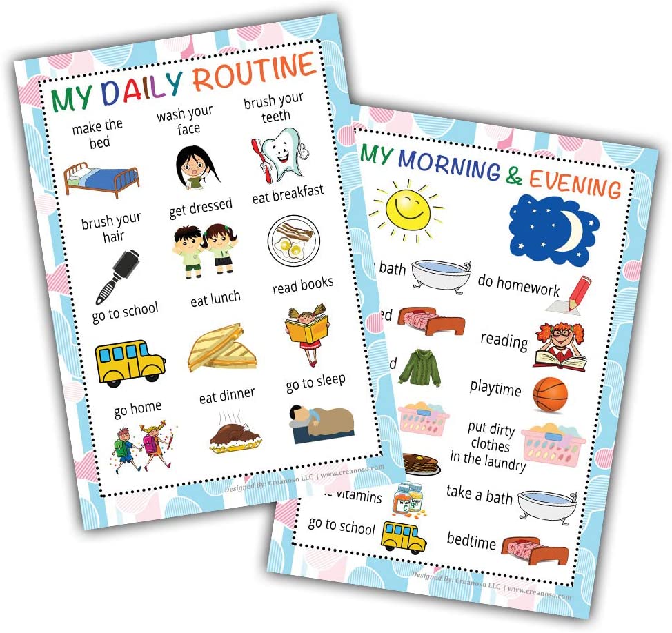 Daily Routines Posters (12-Pack) – Creanoso