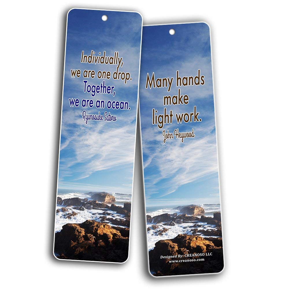 Creanoso Team Spirit Bookmarks Cards (60-Pack) - Sports Marketing Gift