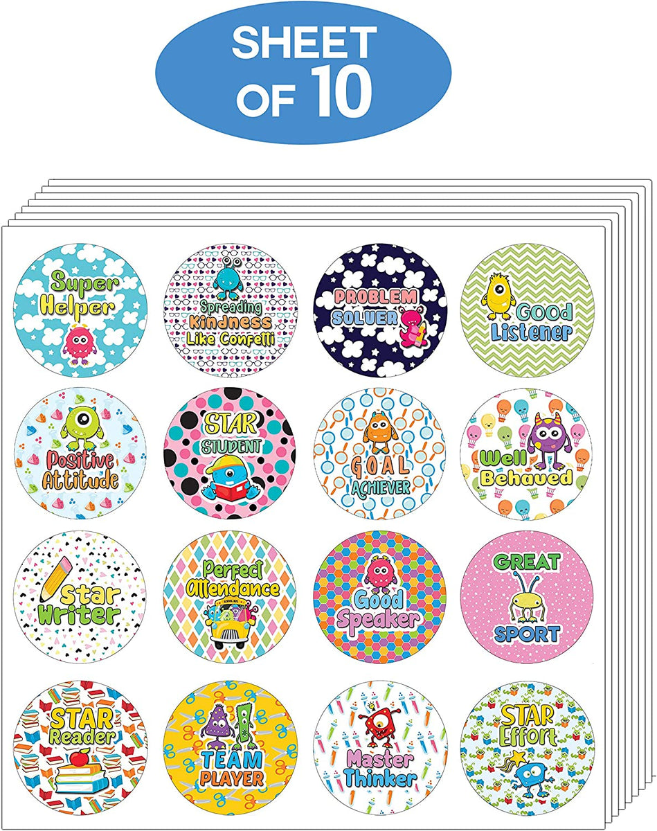 Creanoso Celebrate Learning Stickers (10-Sheet) - Assorted Designs for