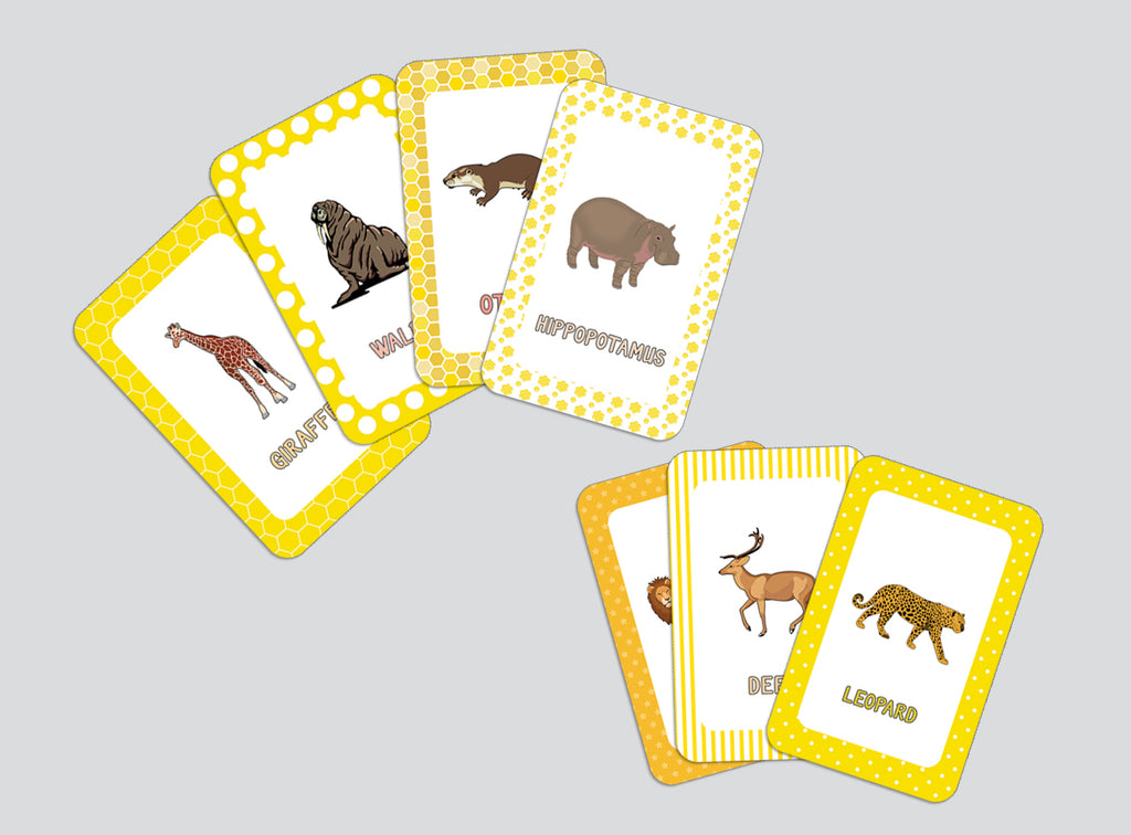 Reptiles, Amphibians and Mammals Learning Cards (1-Deck X 54 Cards ...