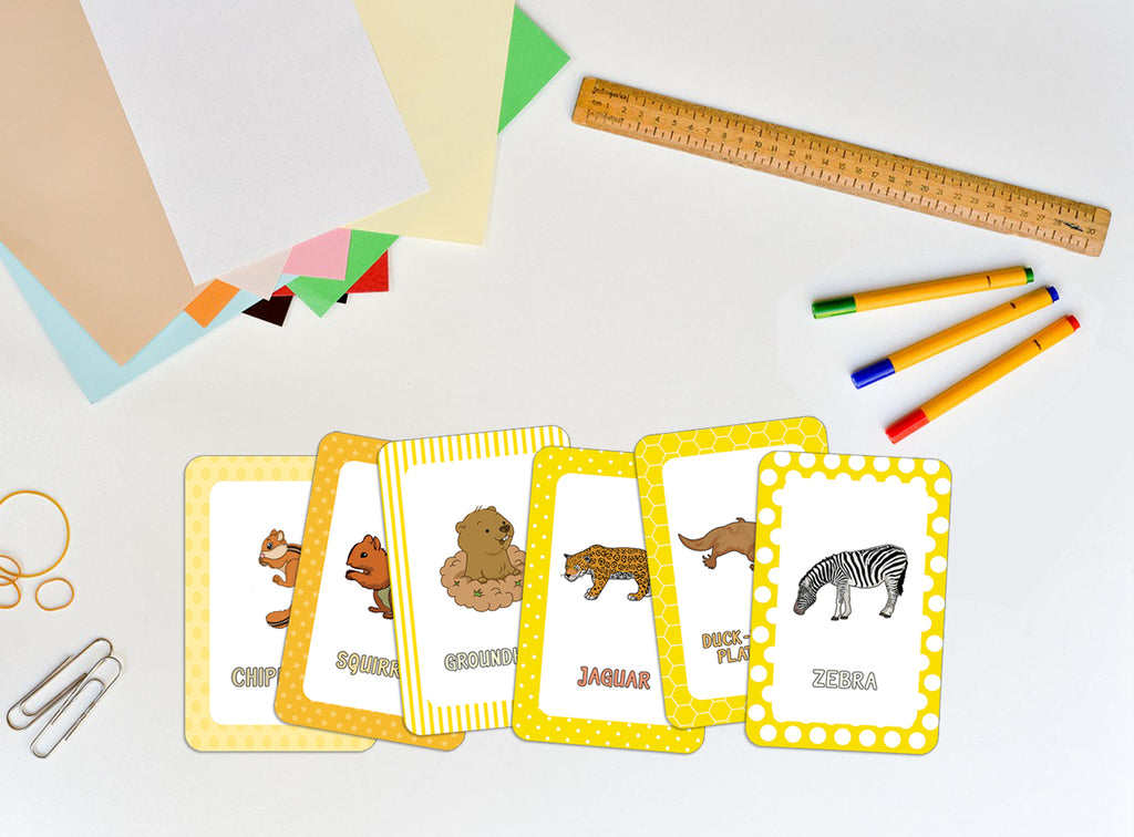 Reptiles, Amphibians and Mammals Learning Cards (2-Deck X 54 Cards ...