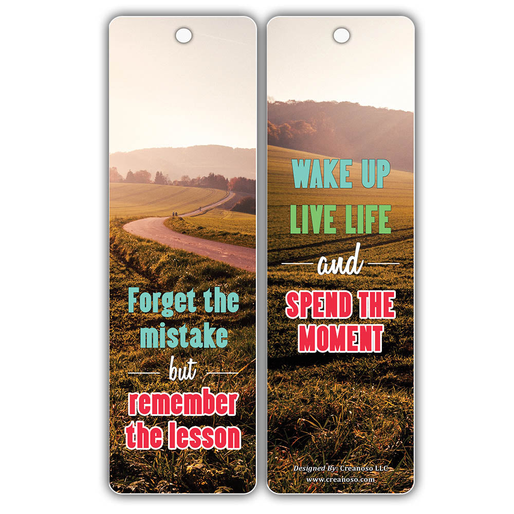 Creanoso Happiness Life Quotes Positive Sayings Bookmark Cards ÃƒÂ¢Ã¢â