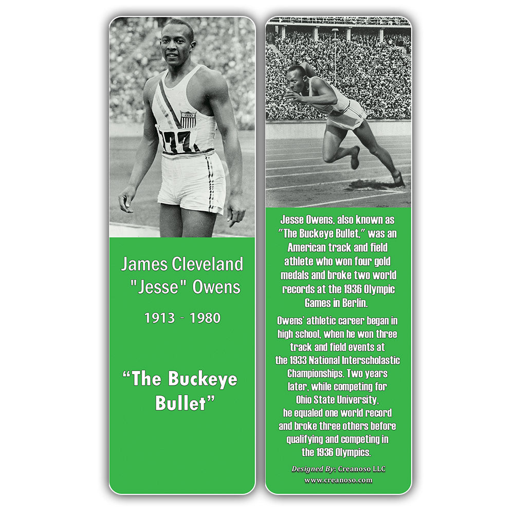 Creanoso Famous Historical African Americans Series 2 Bookmarks ÃƒÂ¢Ã¢