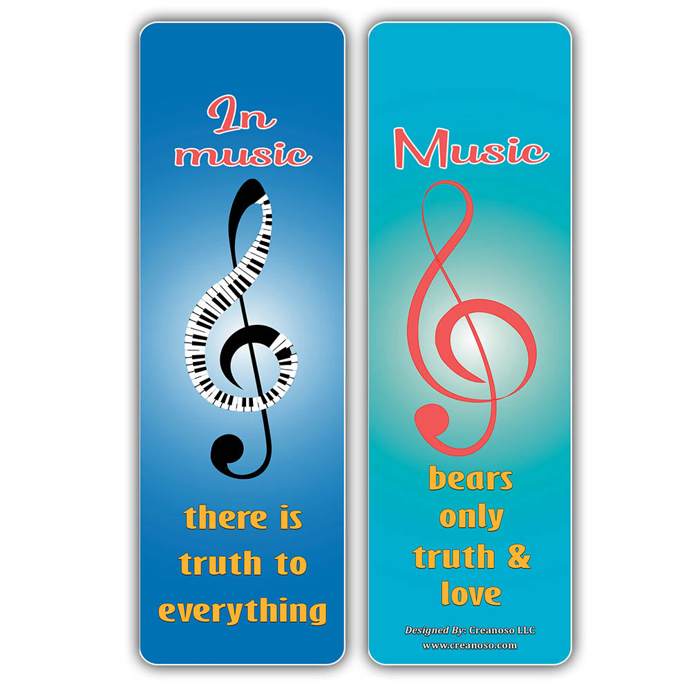 Creanoso Inspiring Music Sayings Bookmarks Series 3 ÃƒÂ¢Ã¢â€šÂ¬Ã¢â‚¬Å“