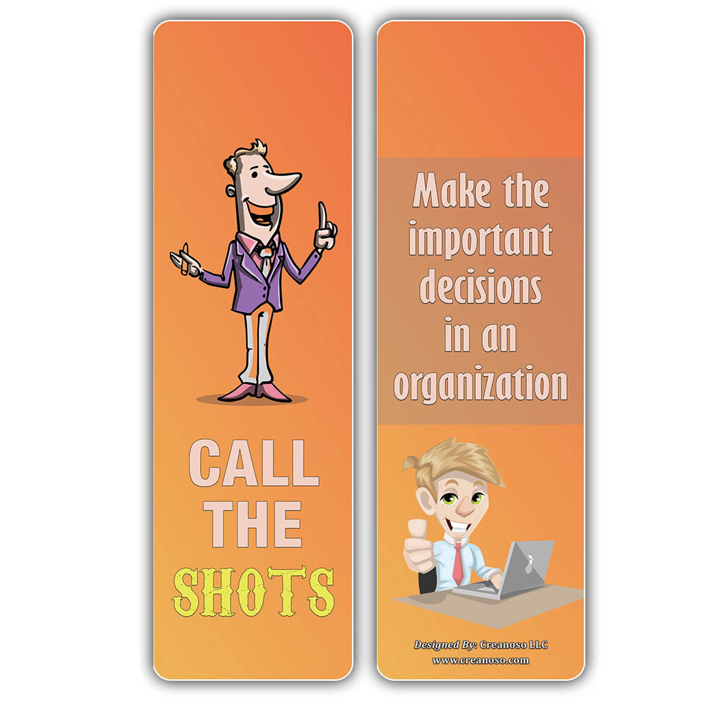 Creanoso Leadership Idioms Bookmarks - Cool Unique Book Clippers for L