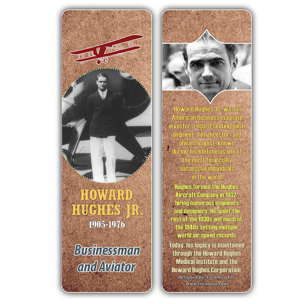 Creanoso Famous Historical Americans Industrialists Facts Bookmarks