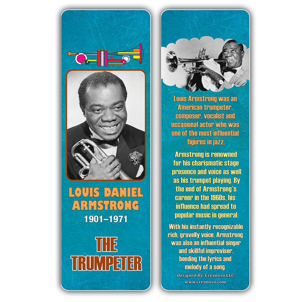 Creanoso Famous Historical Americans Musicians Facts Bookmarks ÃƒÂ¢Ã¢â