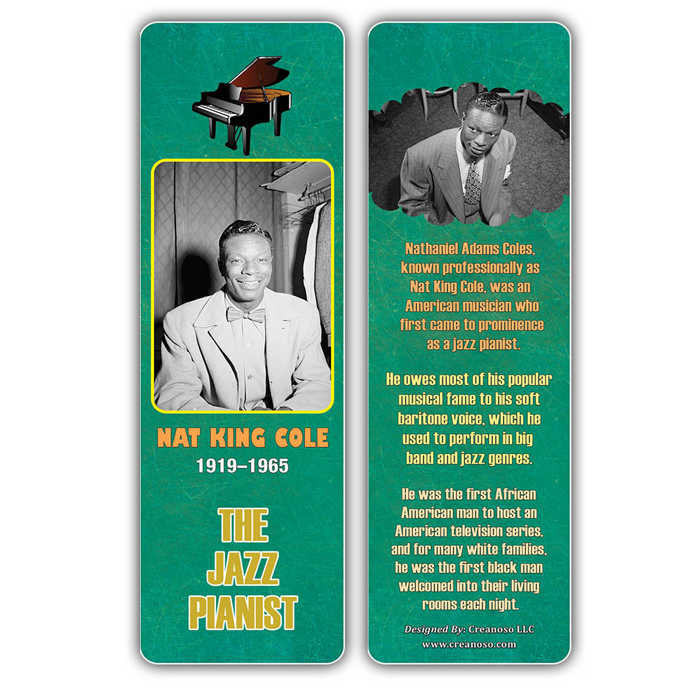 Creanoso Famous Historical Americans Musicians Facts Bookmarks ÃƒÂ¢Ã¢â
