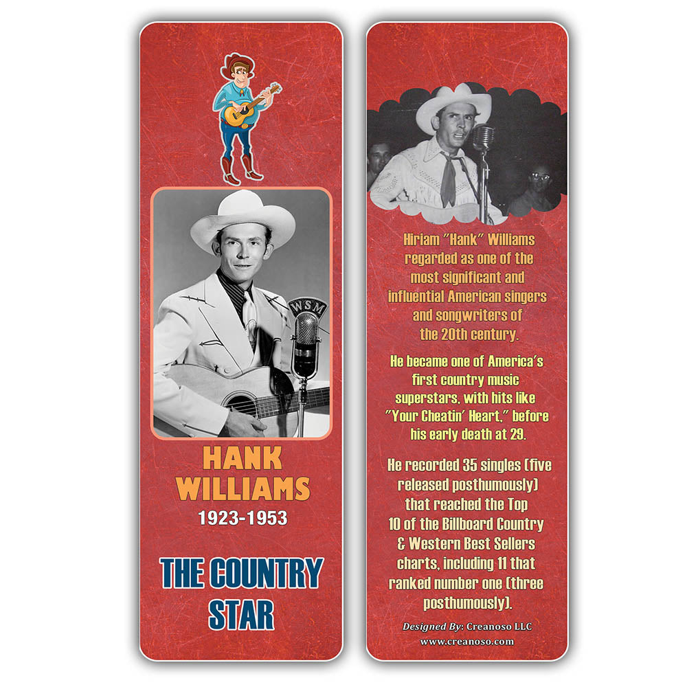 Creanoso Famous Historical Americans Musicians Facts Bookmarks ÃƒÂ¢Ã¢â