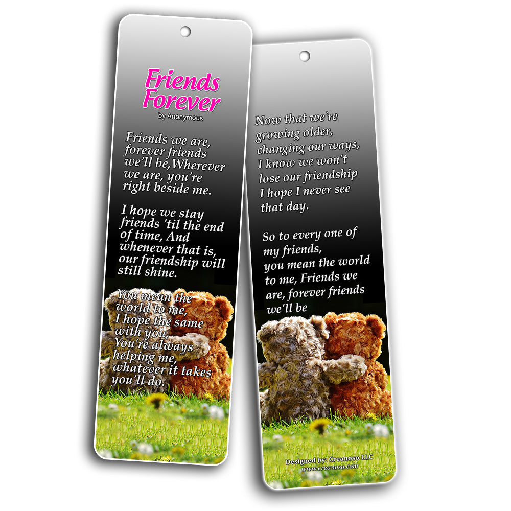 Famous Classical Short Poems Bookmarks Series 2 Friendship – Creanoso