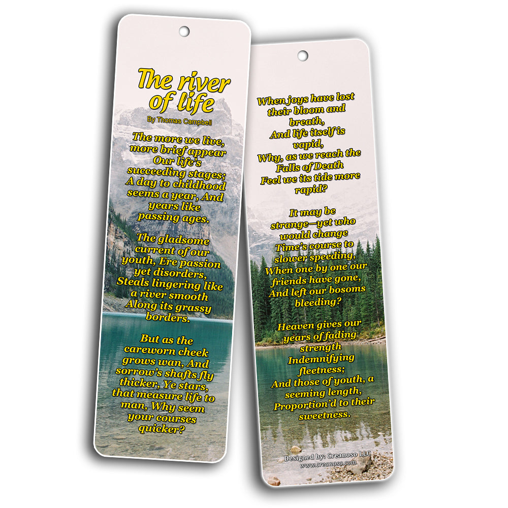 Famous Classical Short Poems Bookmarks Series 3 Life – Creanoso