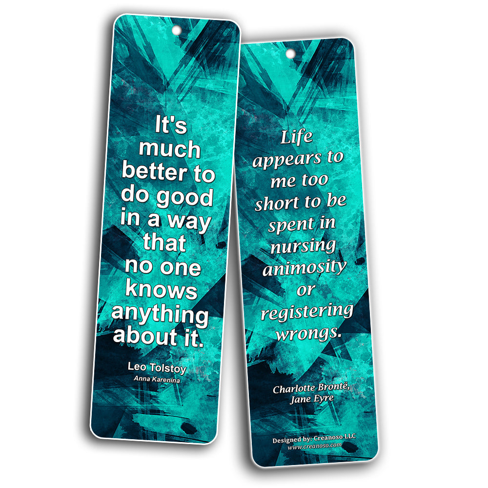 Literary Quotes Bookmarks Life – Creanoso