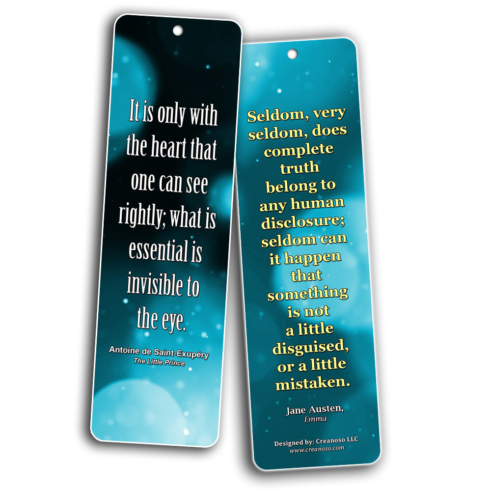 Literary Quotes Bookmarks Life – Creanoso