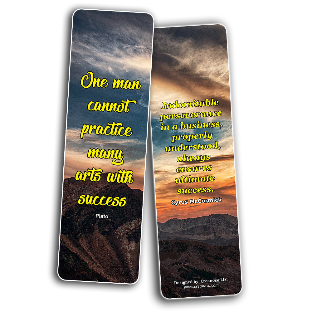 Brilliant Quotes To Inspire Success Bookmarks – Creanoso