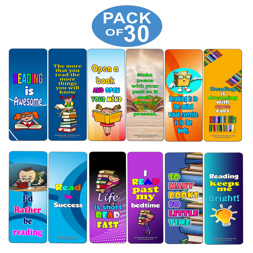 Creanoso Fantastic Reading Bookmarks for Kids Premium Gift Set Awesome