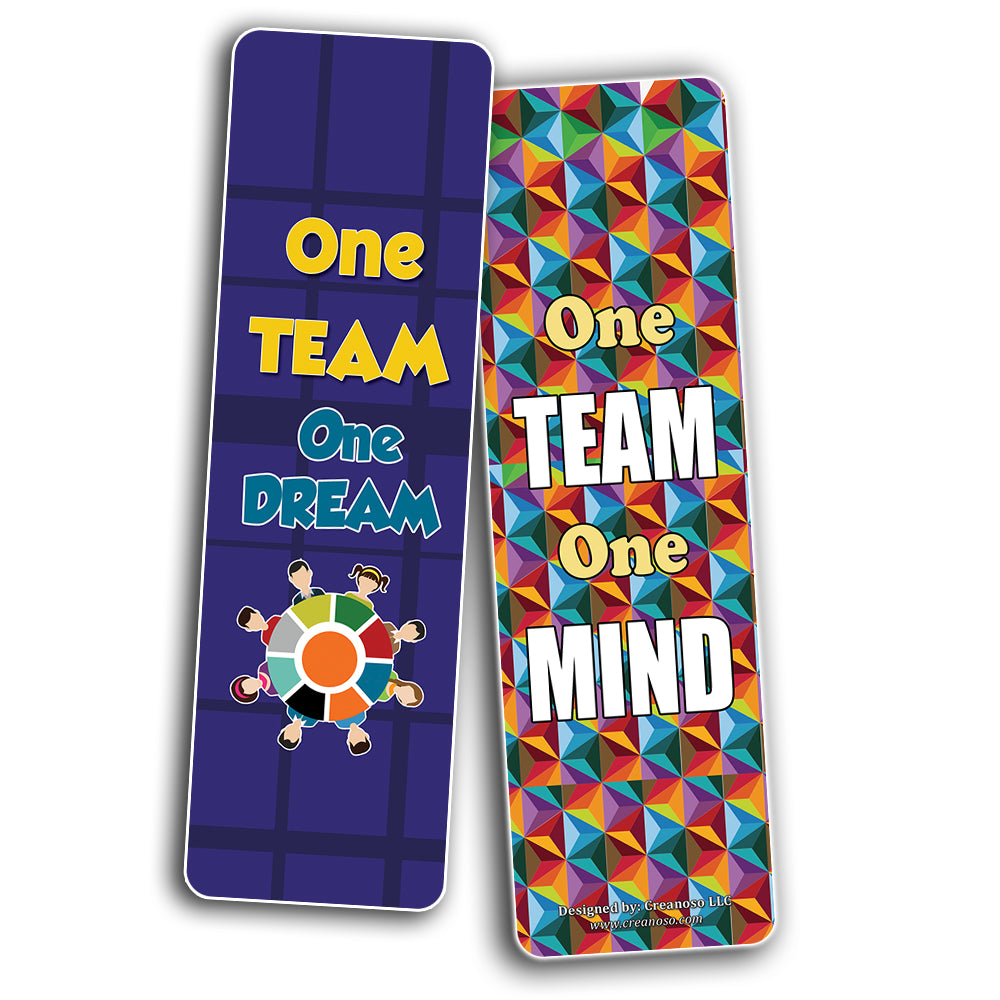 Creanoso Inspiring Teamwork Bookmarks for Kids (60-Pack) ÃƒÂ¢Ã¢â€šÂ¬Ã¢