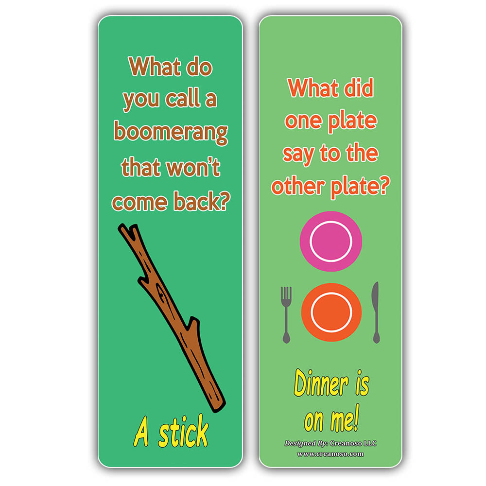 Creanoso Hilariously Silly Jokes Series 6 Bookmarks - Cool and Funny J