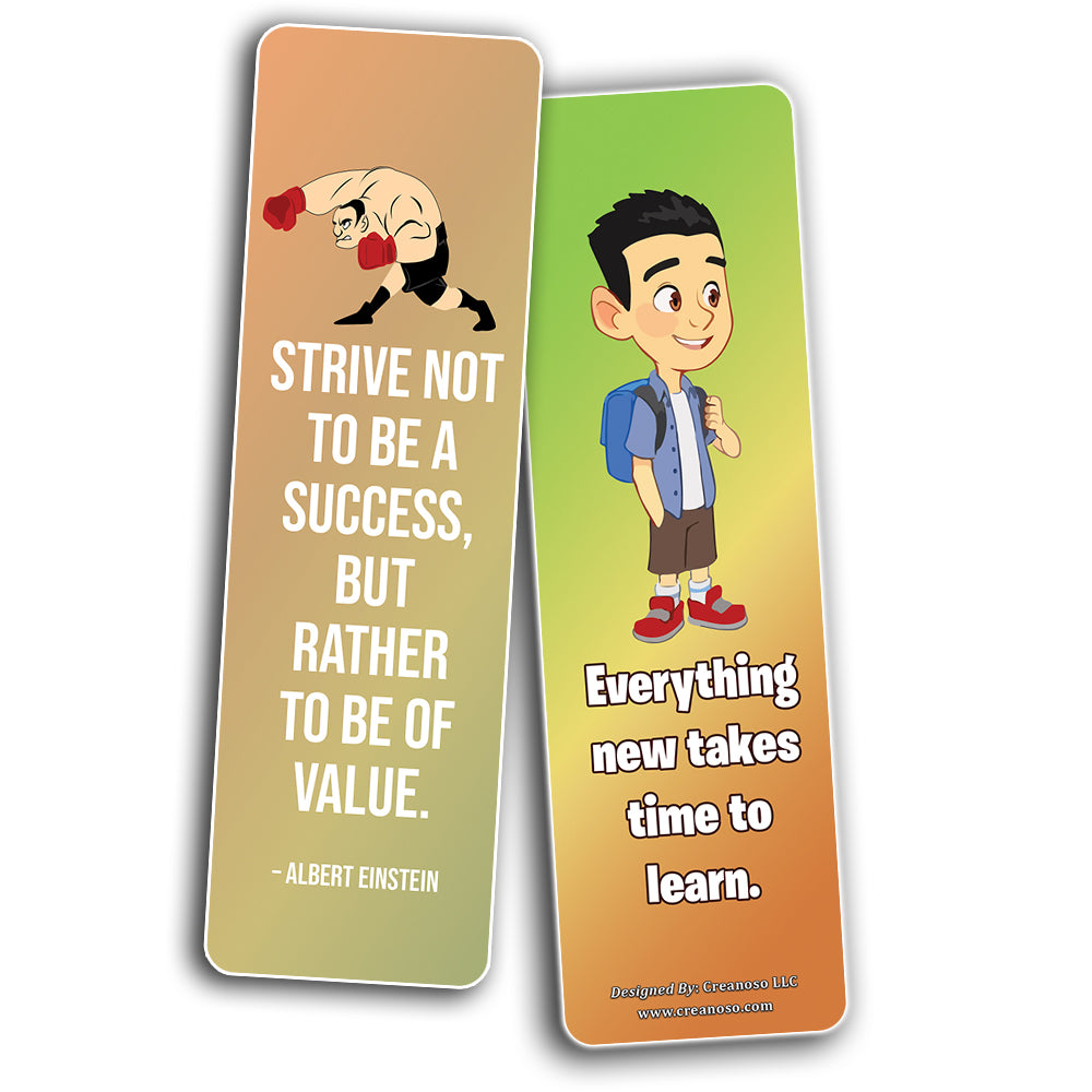 Inspirational Quotes for Kids That Promote Growth Mindset Bookmarks (6 ...
