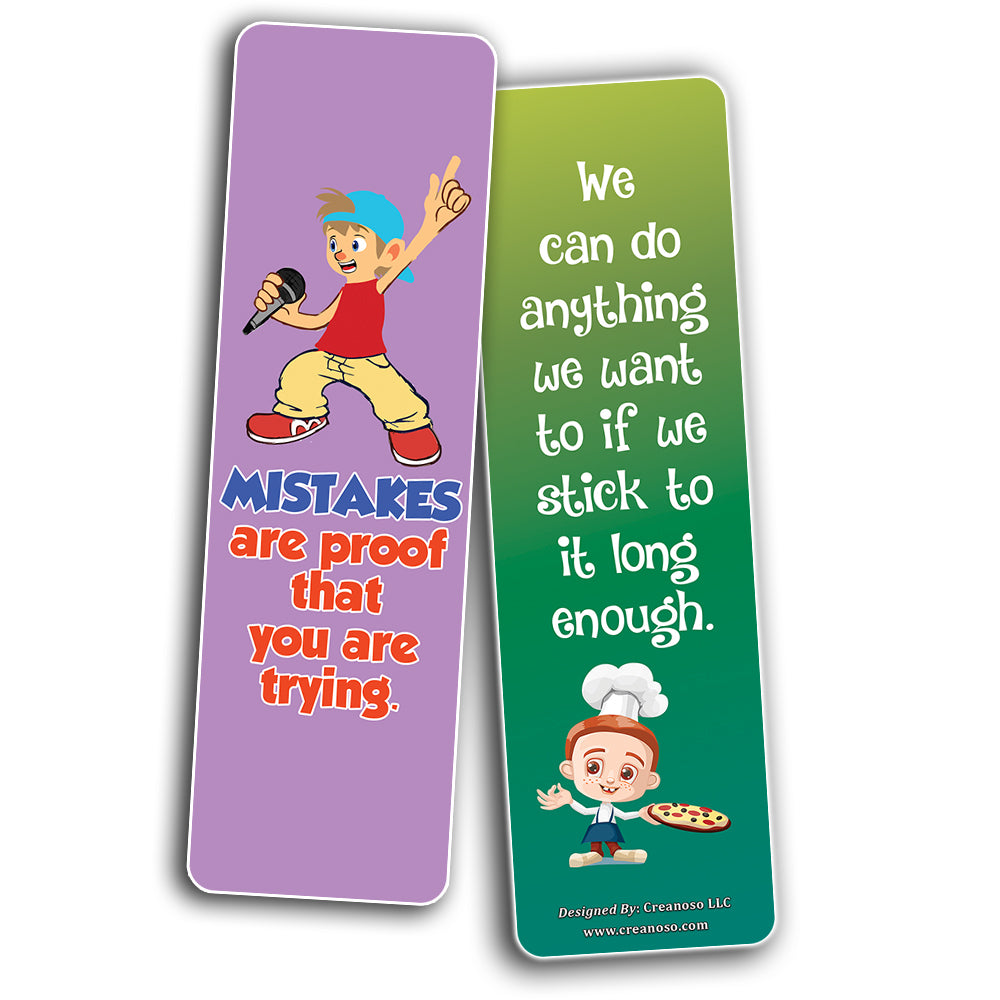 Inspirational Quotes for Kids That Promote Growth Mindset Bookmarks (6 ...