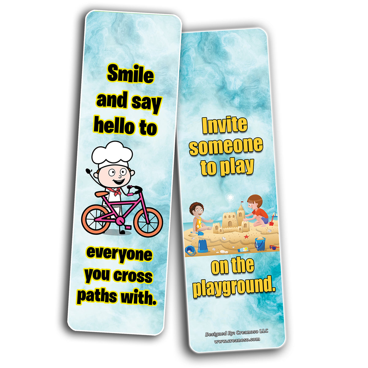 Creanoso 12 Ways to show Kindness Bookmarks for Kids (12-Pack) â€“ Pre